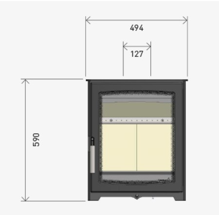 Parkray Aspect 5 COMPACT Eco - 5kw nom Wood Burning Stove ...