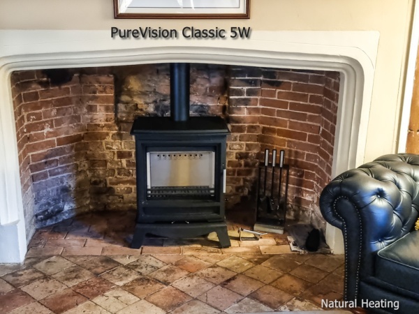 Charlton and Jenrick PureVision CLASSIC 5 Wide - 5kw Multifuel Stove ...