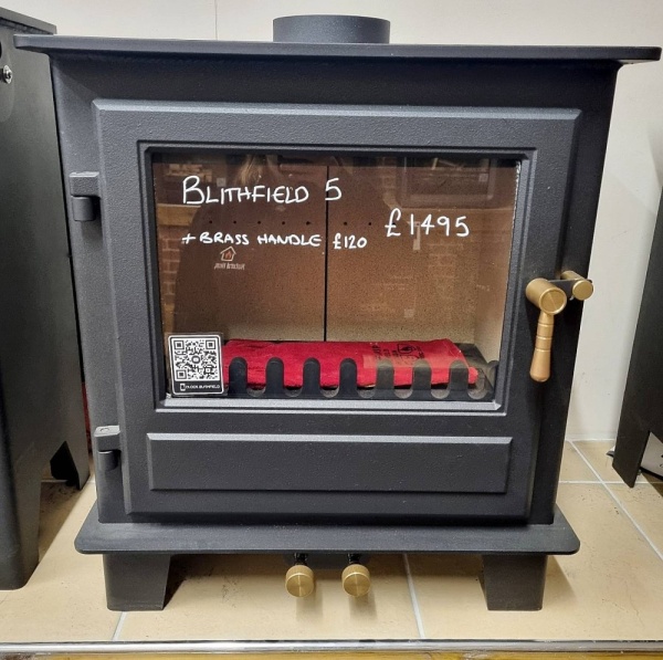 Clock Blithfield 5kw Wood Burning & Multi Fuel Stove - NaturalHeating.co.uk