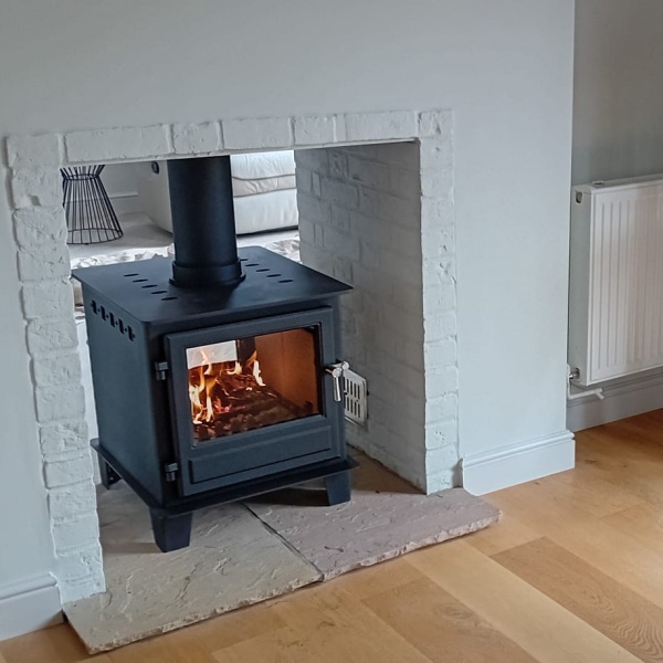 Clock Blithfield DOUBLE SIDED 10kw Wood Burning & Multi Fuel Stove ...
