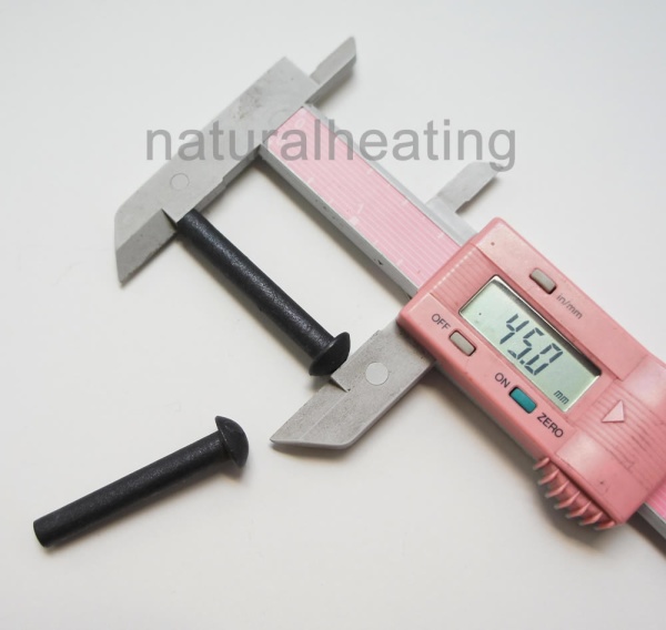 Replacement Pair (2pcs) Stove Hinge Pins - 6mm dia x 45mm STRAIGHT ...