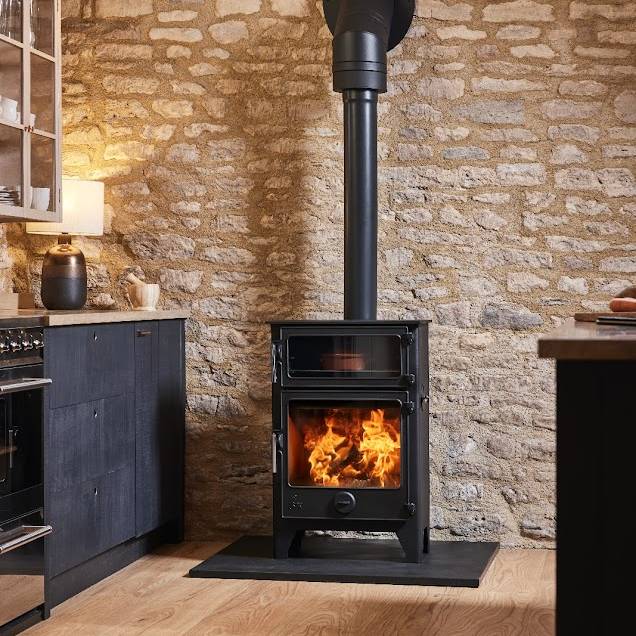 Dean Forge Baker W5 Eco - 5kw Wood Burning Stove with Oven ...