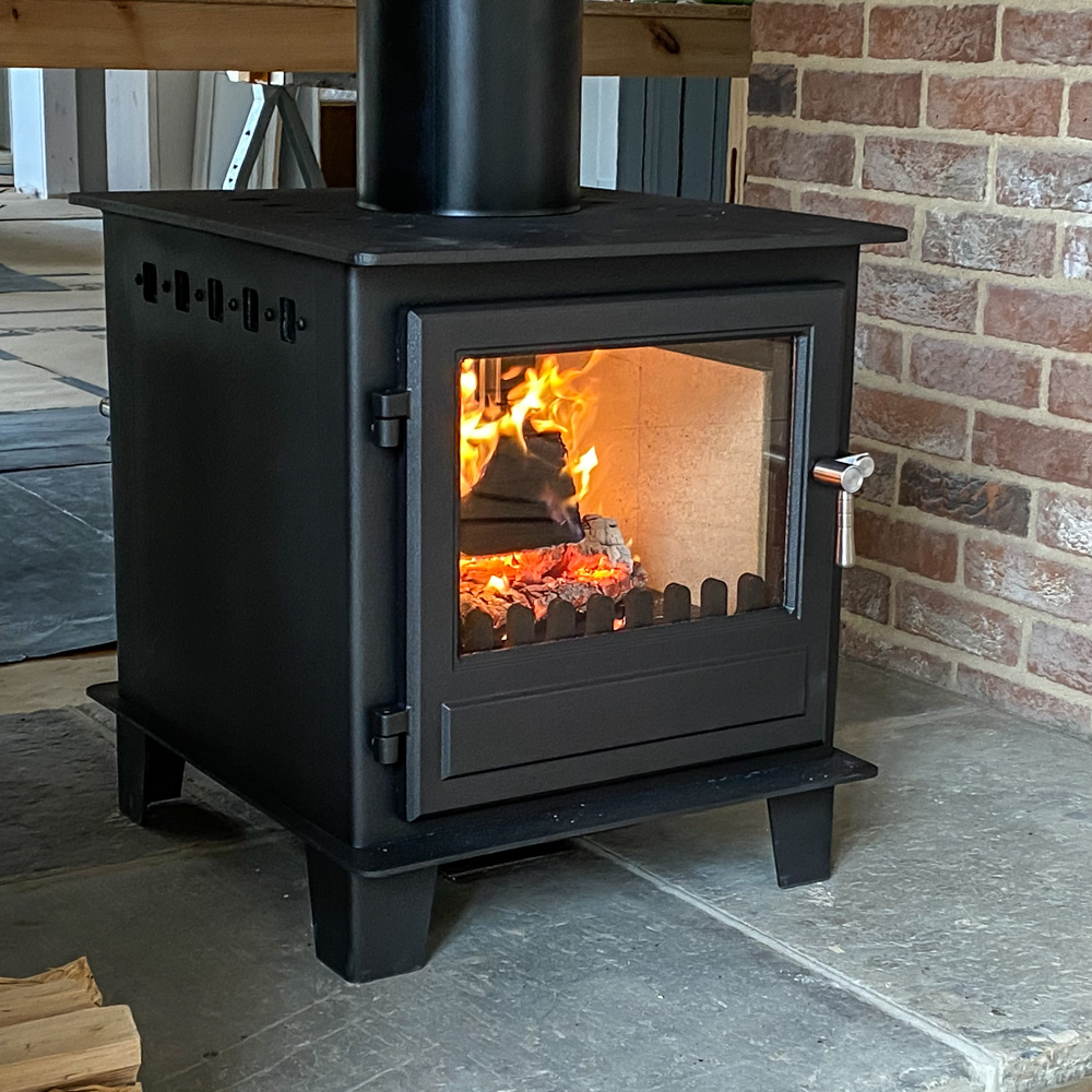 Clock Blithfield DOUBLE SIDED 10kw Wood Burning & Multi Fuel Stove ...