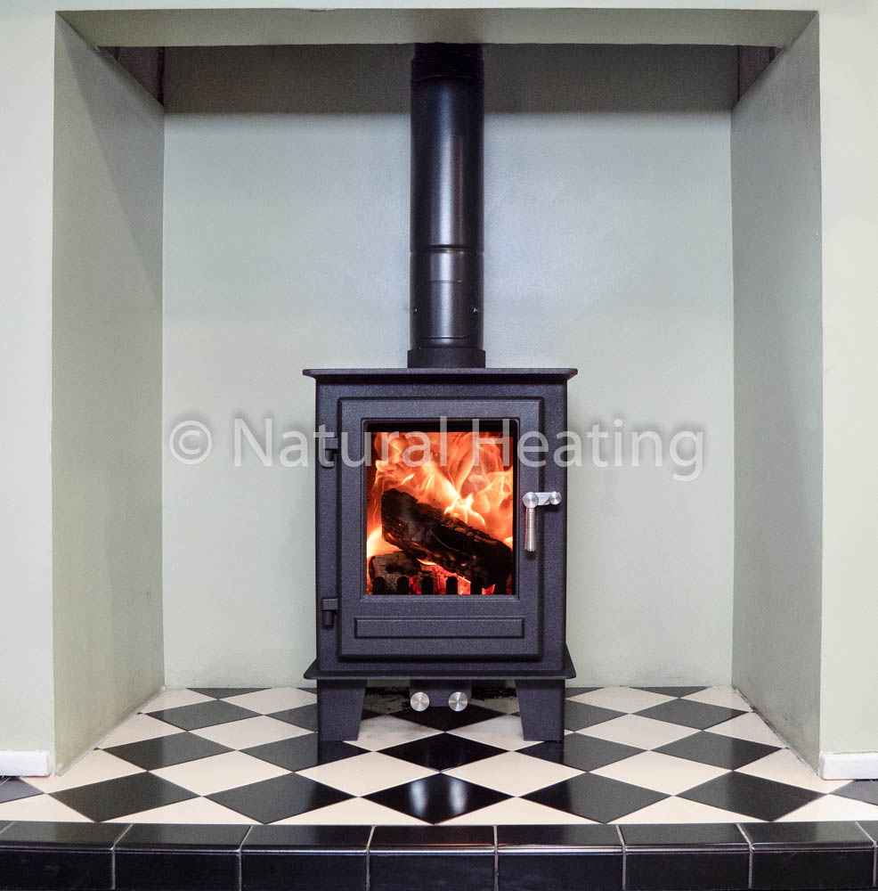 Clock Blithfield Compact 5kw Wood Burning & Multi Fuel Stove ...