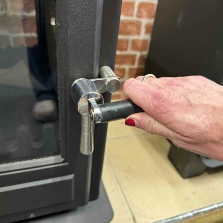 REMOVABLE / COOL TOUCH HANDLES to fit over Clock Blithfield Stove Door ...