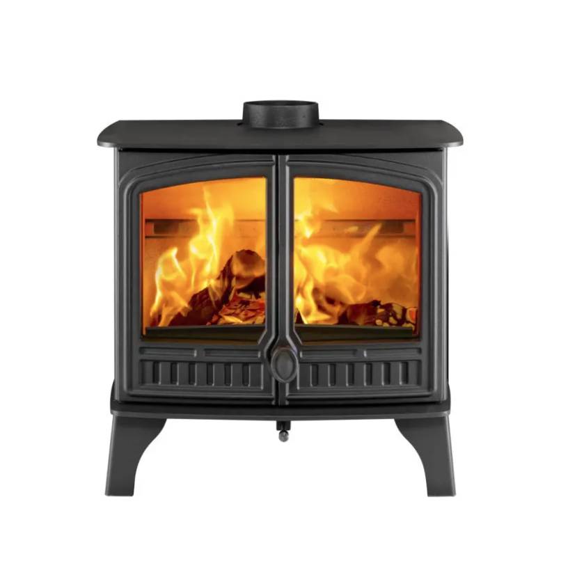 Hunter Herald 8 Eco (DOUBLE DOOR) Wood Burning Stove - NaturalHeating.co.uk
