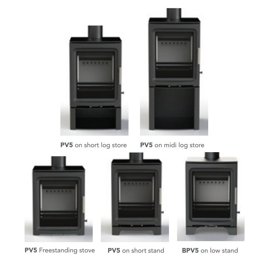 200MM Short Log Store for PUREVISION PV5 Stove - NaturalHeating.co.uk