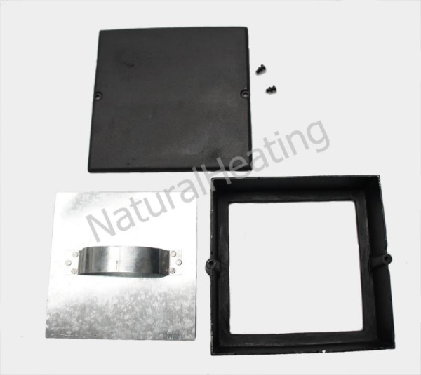 Cast Iron Soot Door Box 9x9" for Chimney Flue Coal Wood Stove ...